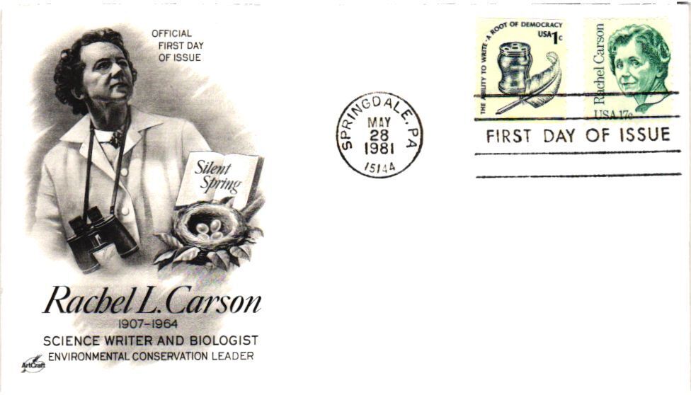 #1857 Rachel L. Carson – Artcraft Cachet | United States, General Issue ...