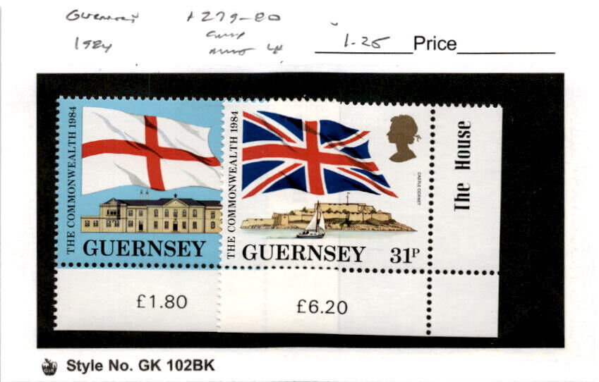 Guernsey, Postage Stamp, #279-280 Mint LH, 1984 Flags (AB) | Great ...