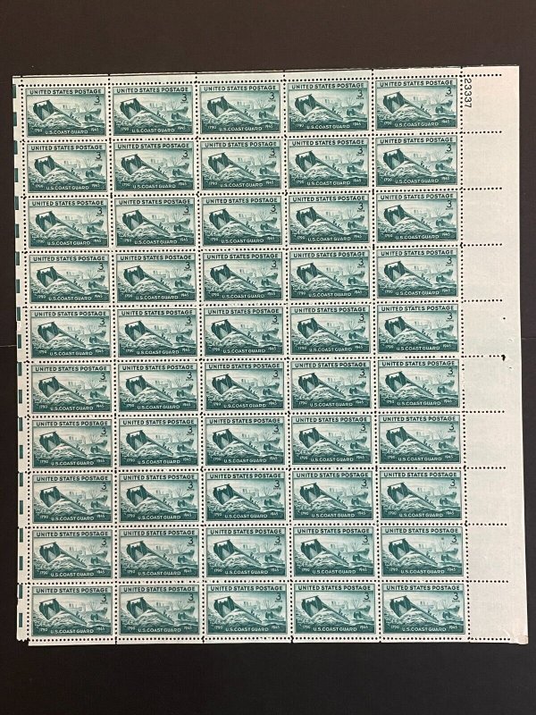 1945 sheet of Stamps - U.S. Coast Guard, Sc# 936 | United States ...
