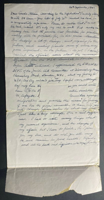 1940 Isle Of Man England Onchan Internment Camp Letter Cover To St ...