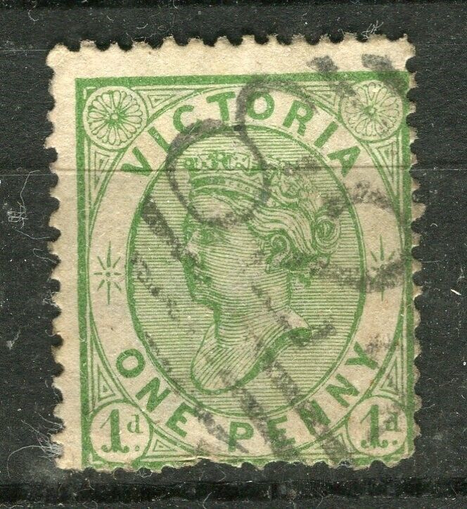 VICTORIA; 1873 early classic QV issue used Shade of 1d. value ...