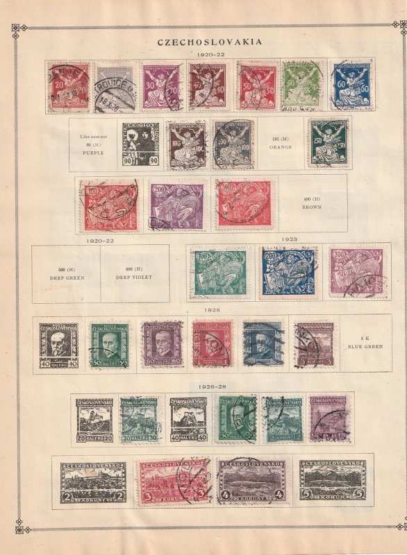 Czechoslovakia Collection - 10 Scans, All the stamps are in the scans ...