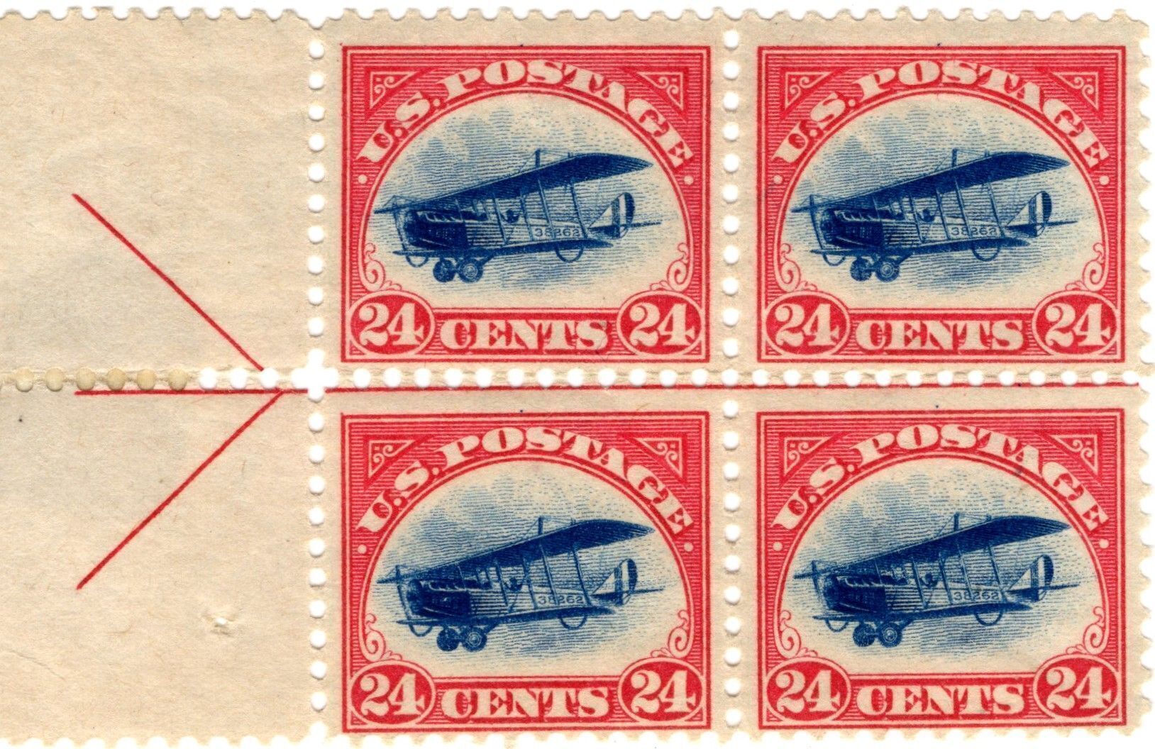 US Airmail C3 Four Blocks Mint | United States, Air Mail Stamp / HipStamp