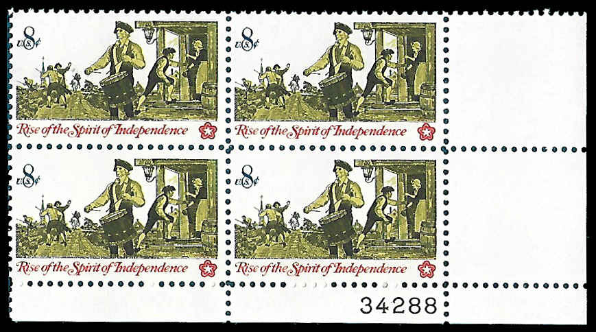 PCBstamps US #1479 PB 32c(4x8c)Drummer, 34288, MNH, (PB-4) | United ...