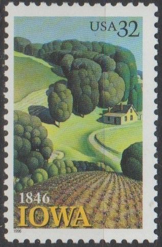 3088 Single-large date, "Iowa Statehood" MNH .32 cent | United States ...