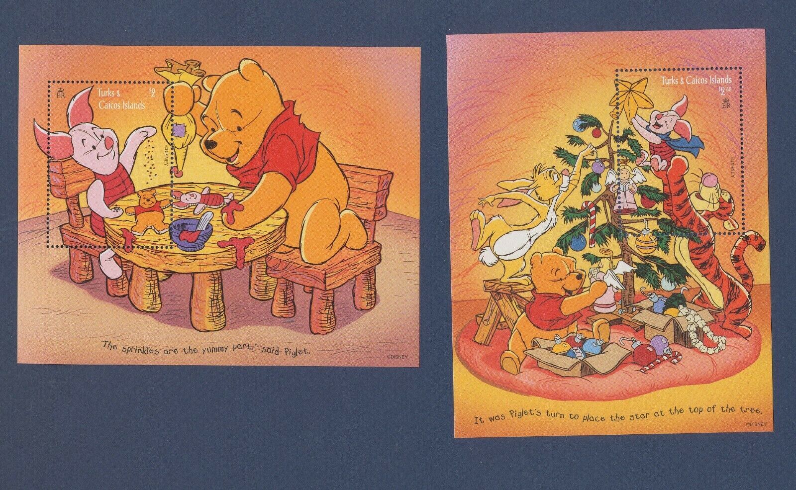 TURKS & CAICOS ISLANDS - Sc 1221-1222 - DIsney - Winnie the Pooh - 1996 ...