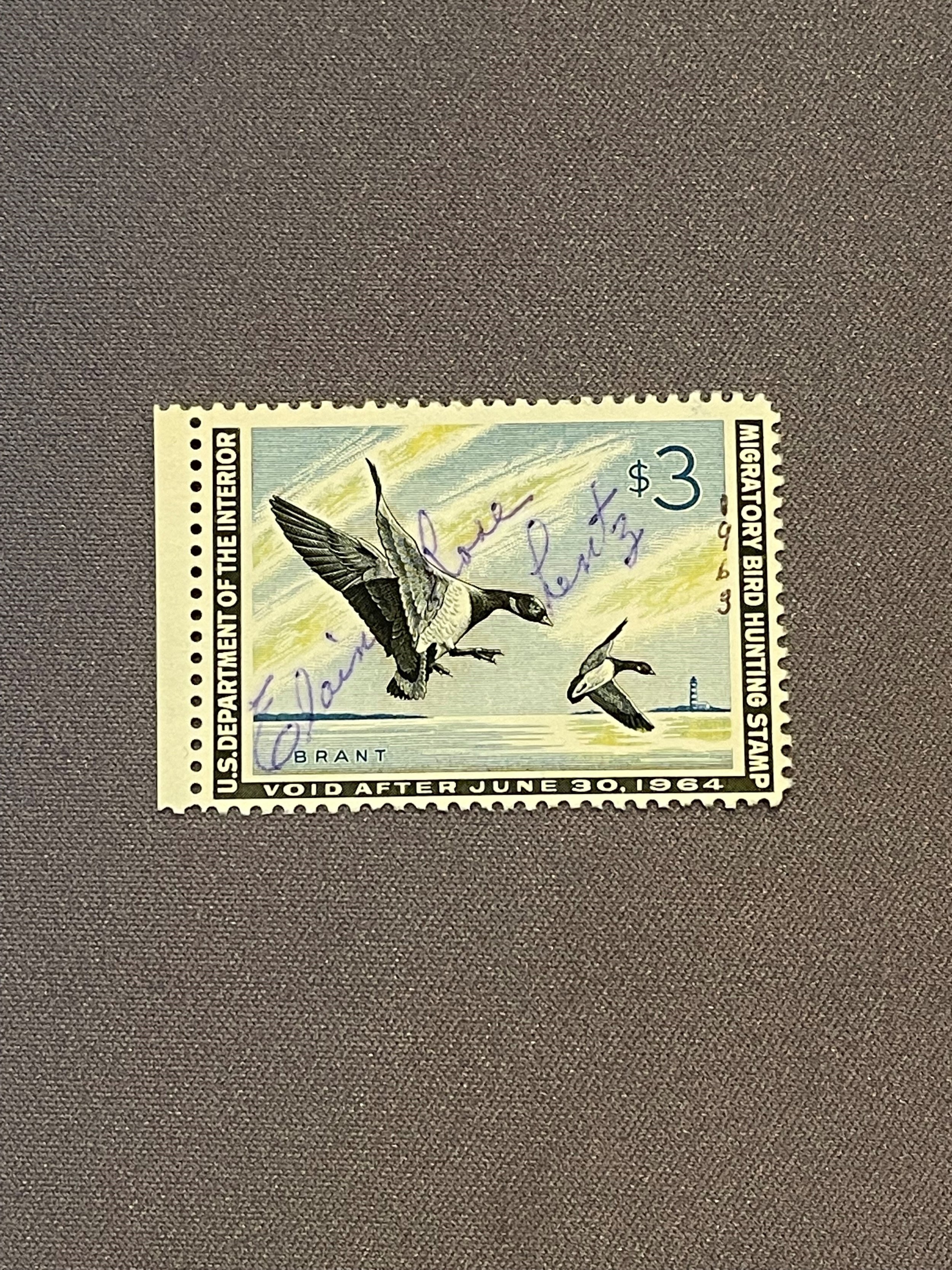 RW30, Brant Landing, Used, CV $20.00 | United States, Duck Stamps ...