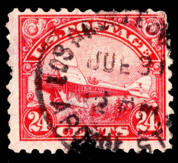 United States Scott C6 Used with thin and rounded corner. | United ...