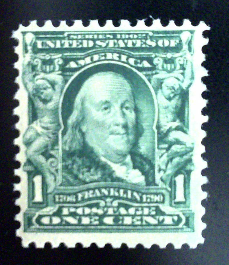 US Scott #300 - VF - 1c Franklin - Blue Green - MNH - 1903 | United ...