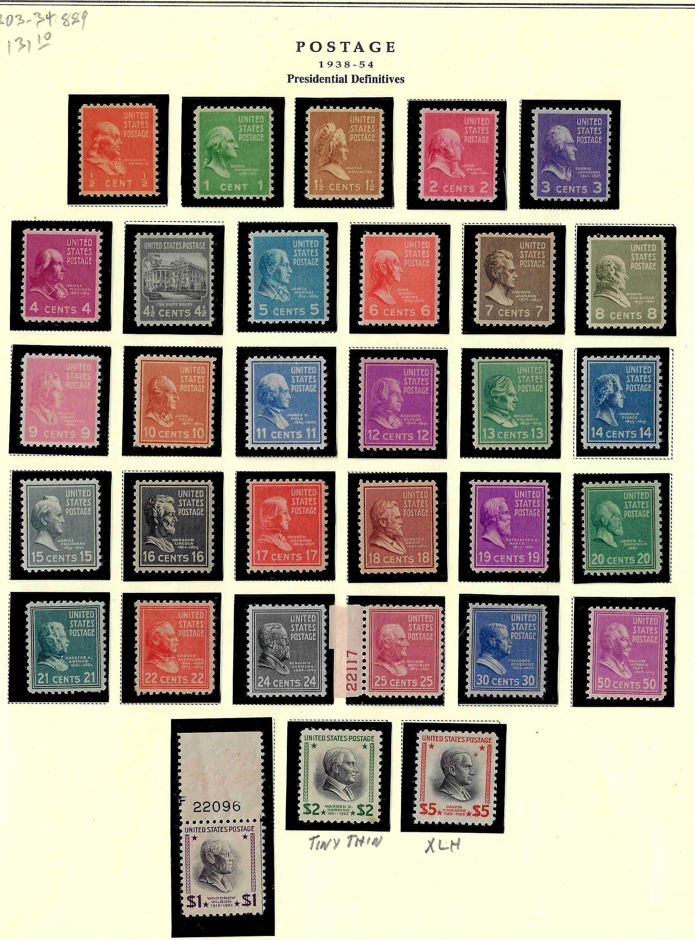 803-834 Mint,Og,Nh/XLH... SCV $131.10 | United States, General Issue ...