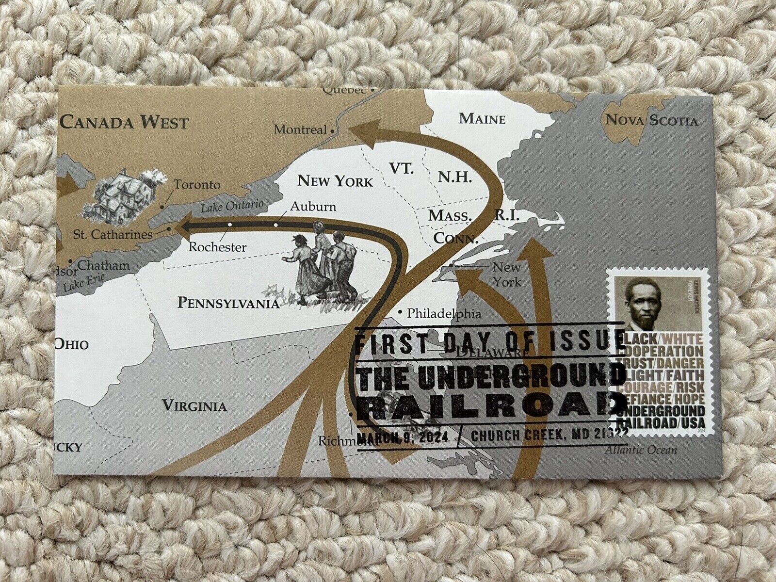 2024 The Underground Railroad FDC Hand Craft Storybook Cachet Lewis ...