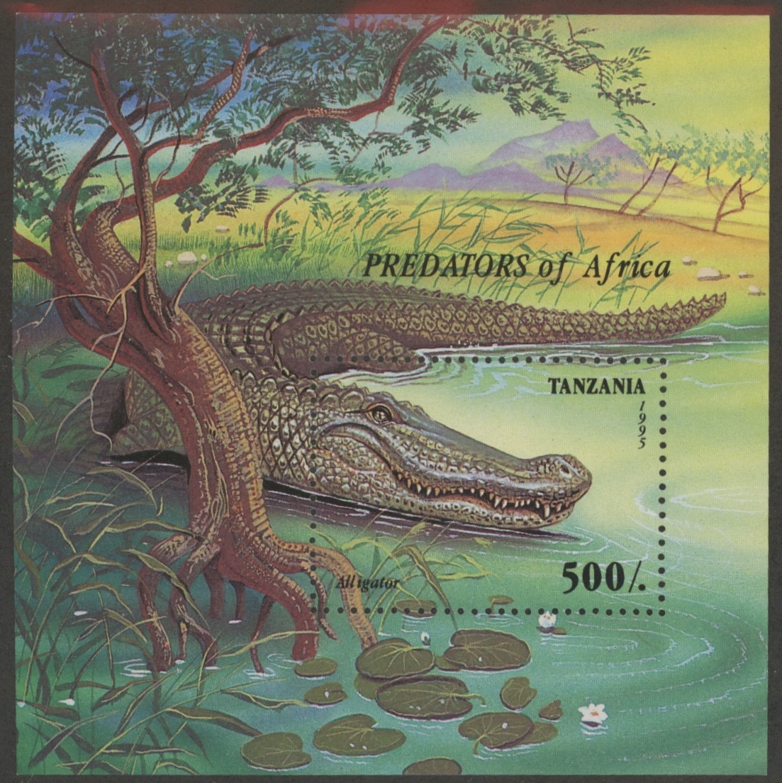 Tanzania 1429 ** mint NH animal alligator (2106 369) | Africa ...