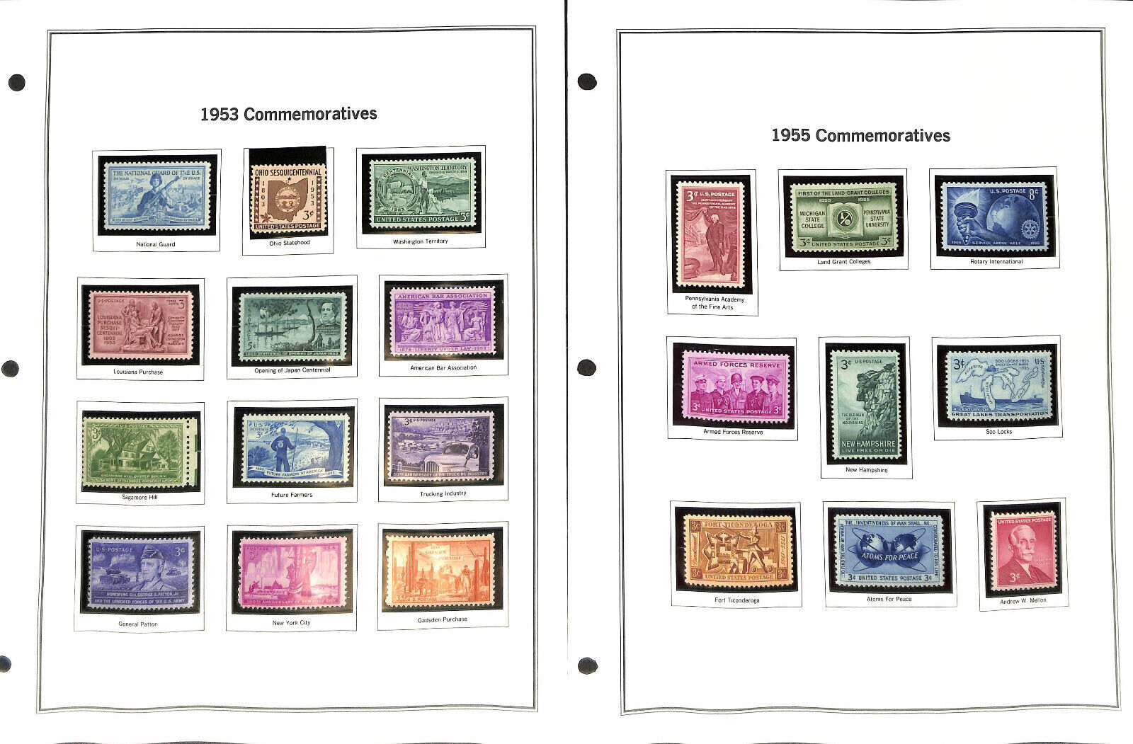 United States Stamp Collection in Mystic Heritage Album 1947-1991 Mint ...