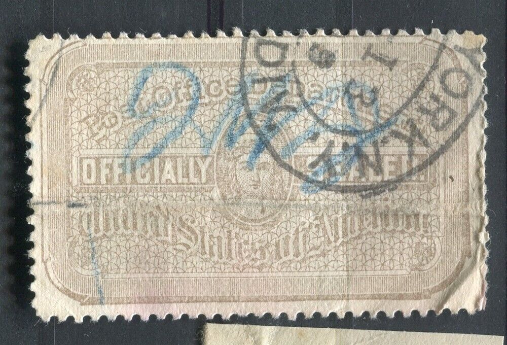 USA; 1890s early classic Officially Sealed Lable issue used | United ...