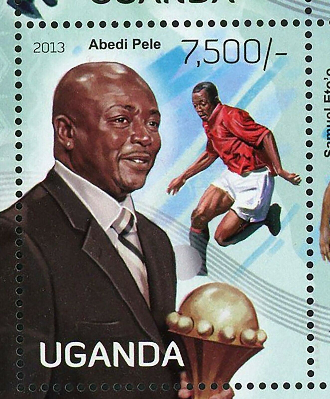 Football Players Stamp Roger Milla Nwankwo Kanu Abedi Pele S/S MNH ...