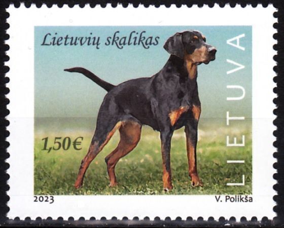 LITHUANIA 2023-15 FAUNA Animals: Dog Lithuanian Hound Skalikas, MNH ...