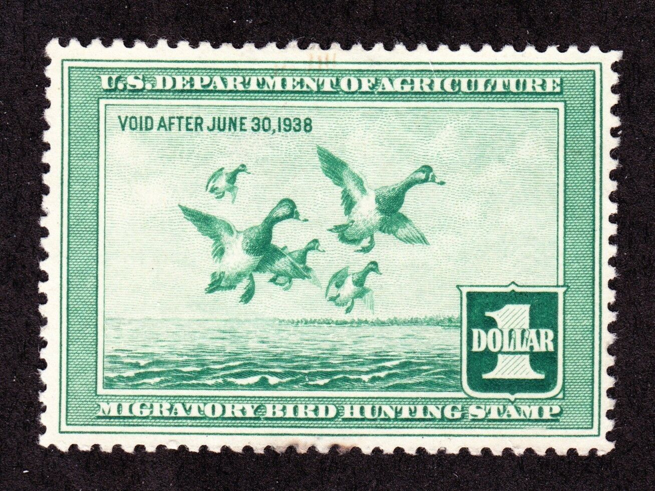 US RW4 $1 Duck Hunting Mint XF NG SCV $85 | United States, Duck Stamps ...