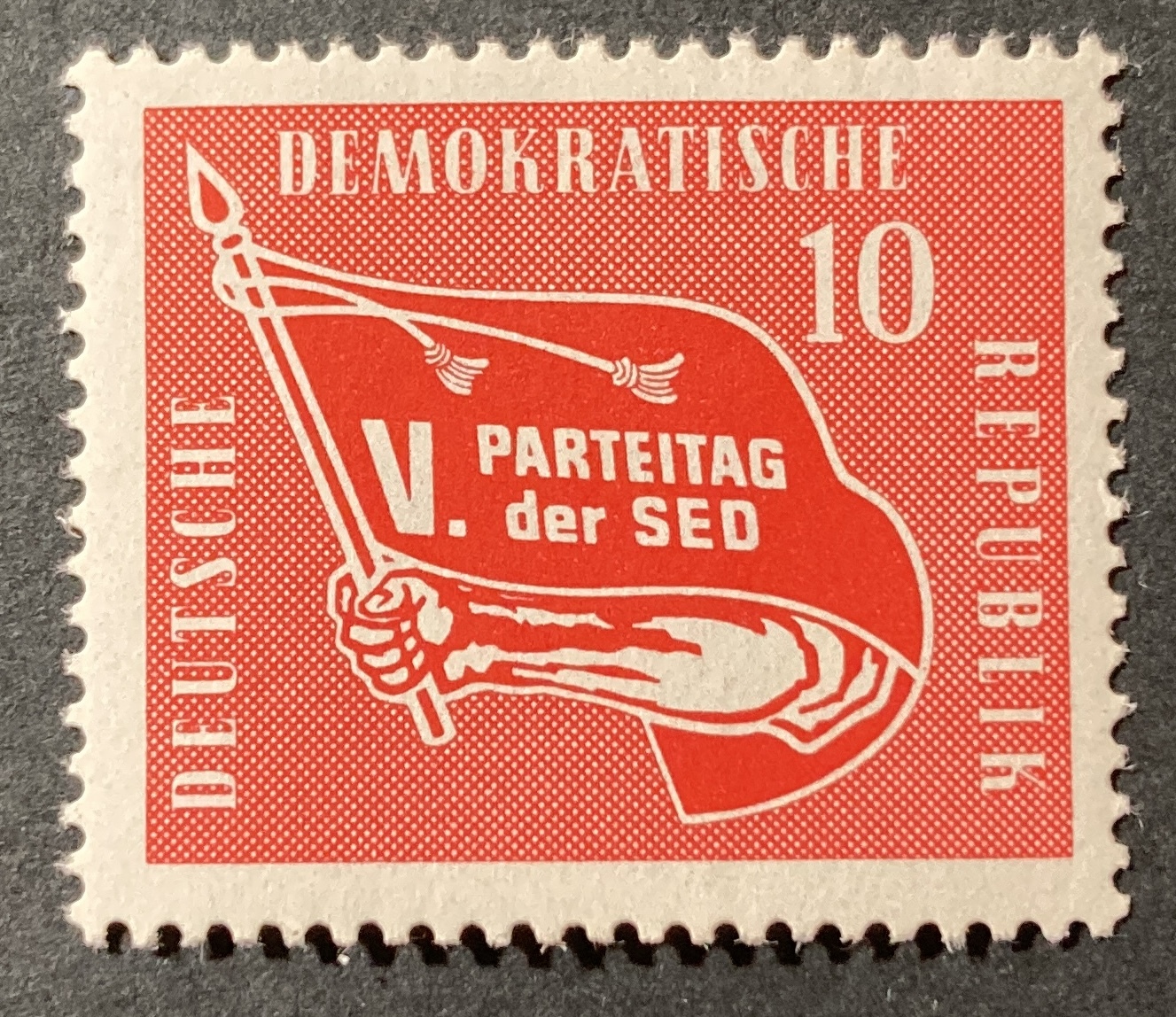 Germany DDR 1958 #393,Congress Emblem, MNH. | Europe - Germany ...