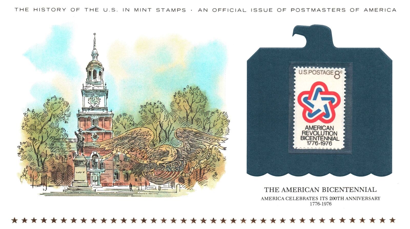 The History of the U.S. in Mint Stamps the American Bicentennial ...
