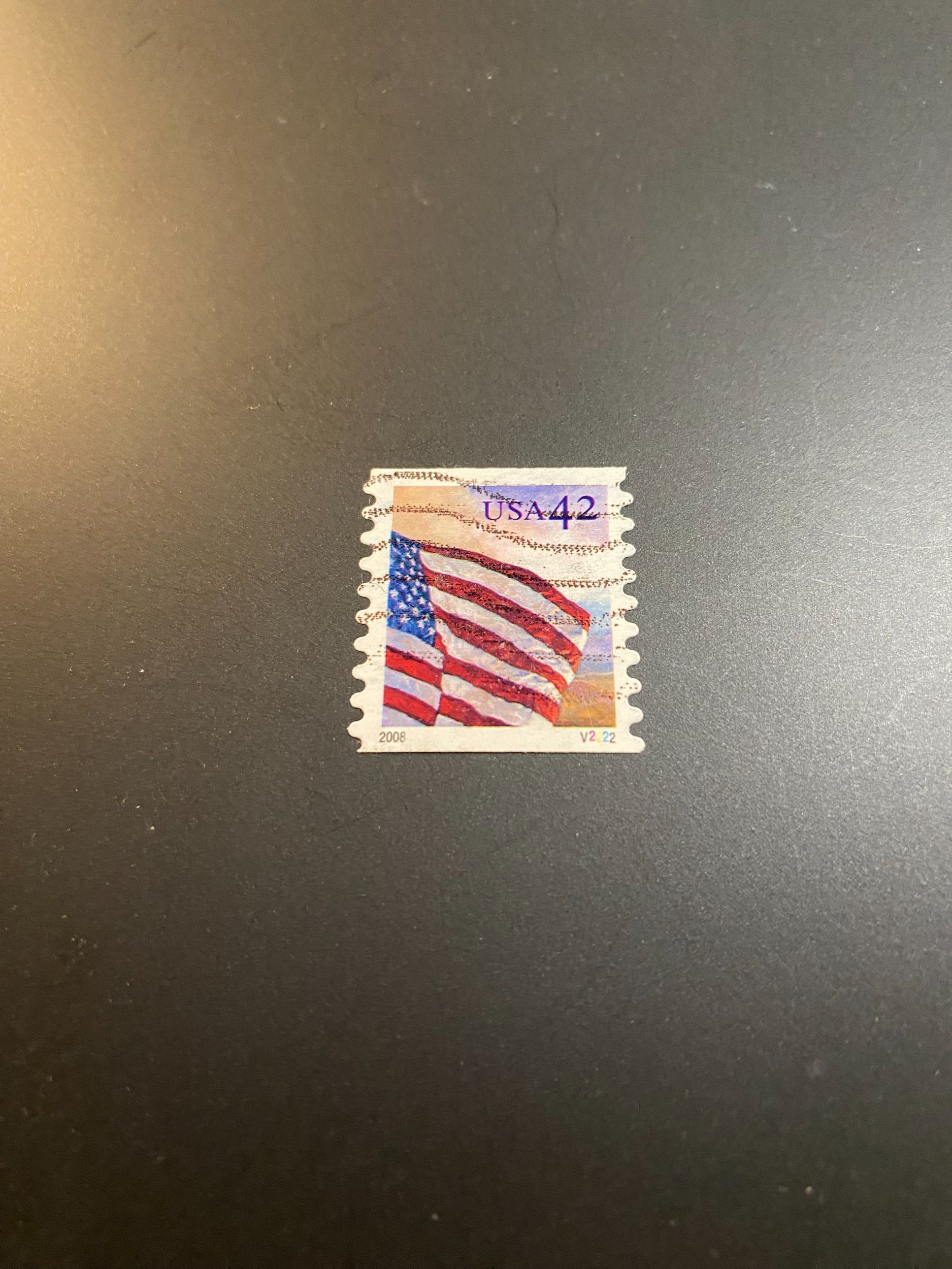 U.S. Scott #4242 Flag at Dawn 2008 42¢ PNC1 Plate #V2222 Used Single NG ...