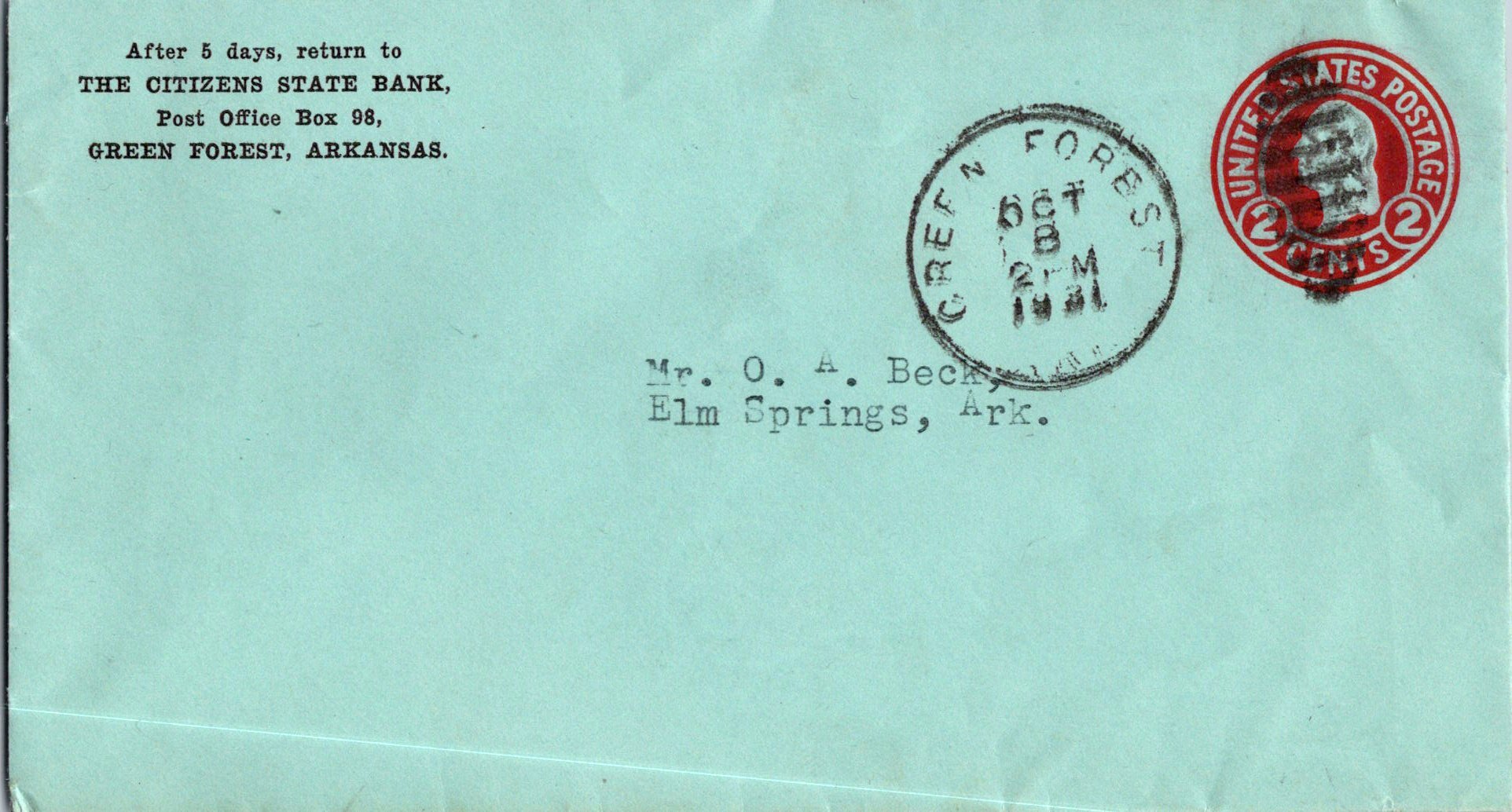 United States, Arkansas, United States Postal Stationary | United ...