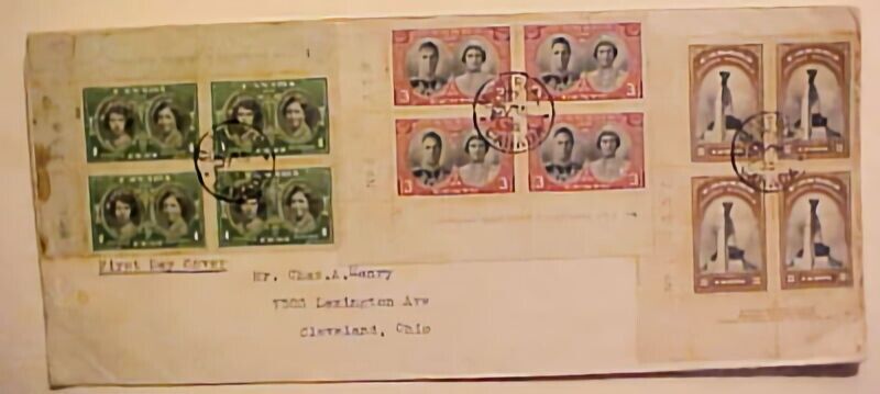 Canada FDC Plate # SET MY 15 ,1939 to US | Canada, Stamp / HipStamp