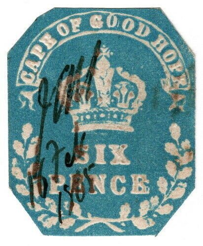 (I.B) Cape of Good Hope Revenue : Stamp Duty 6d - type 2 (1864 ...