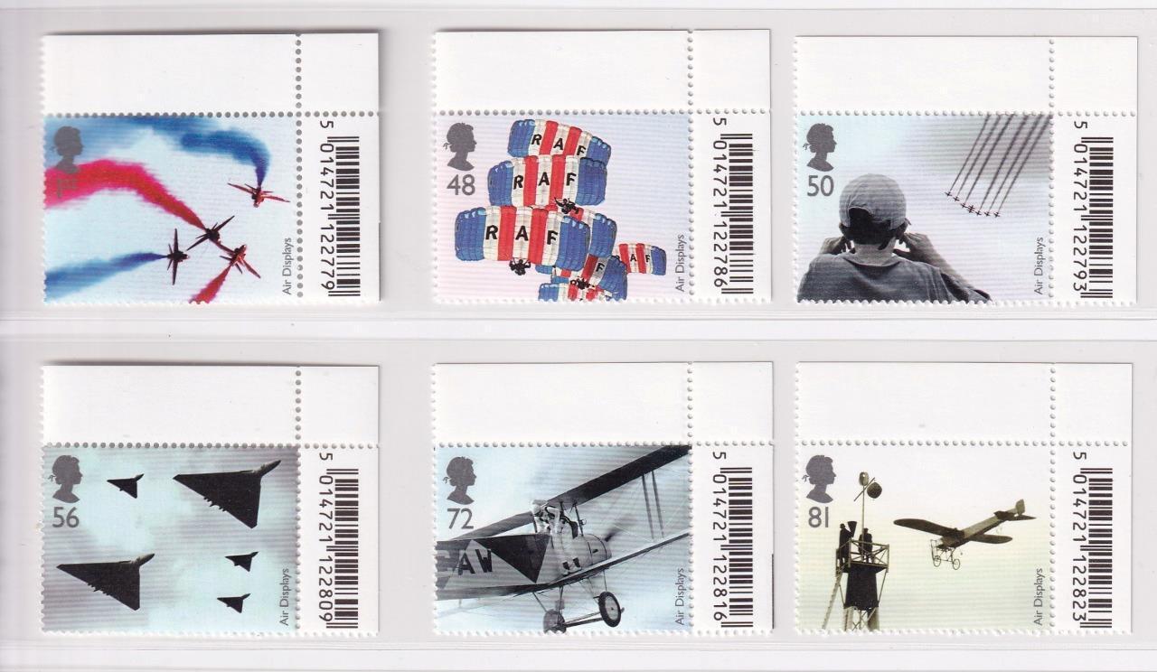 GB Vf-Mnh With Barcodes the Royal AIR Force PO Fresh | Great Britain ...