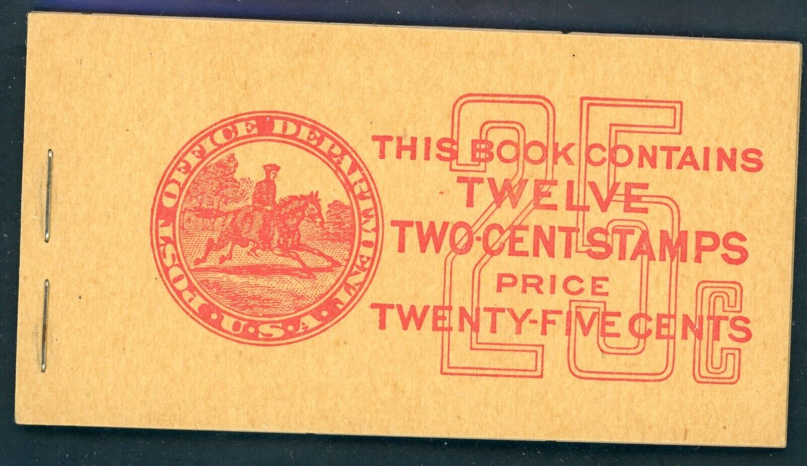 US SC #Bk80A 634d Booklet Experimental Interleaving F-Vf NH SCV 2500 AK ...