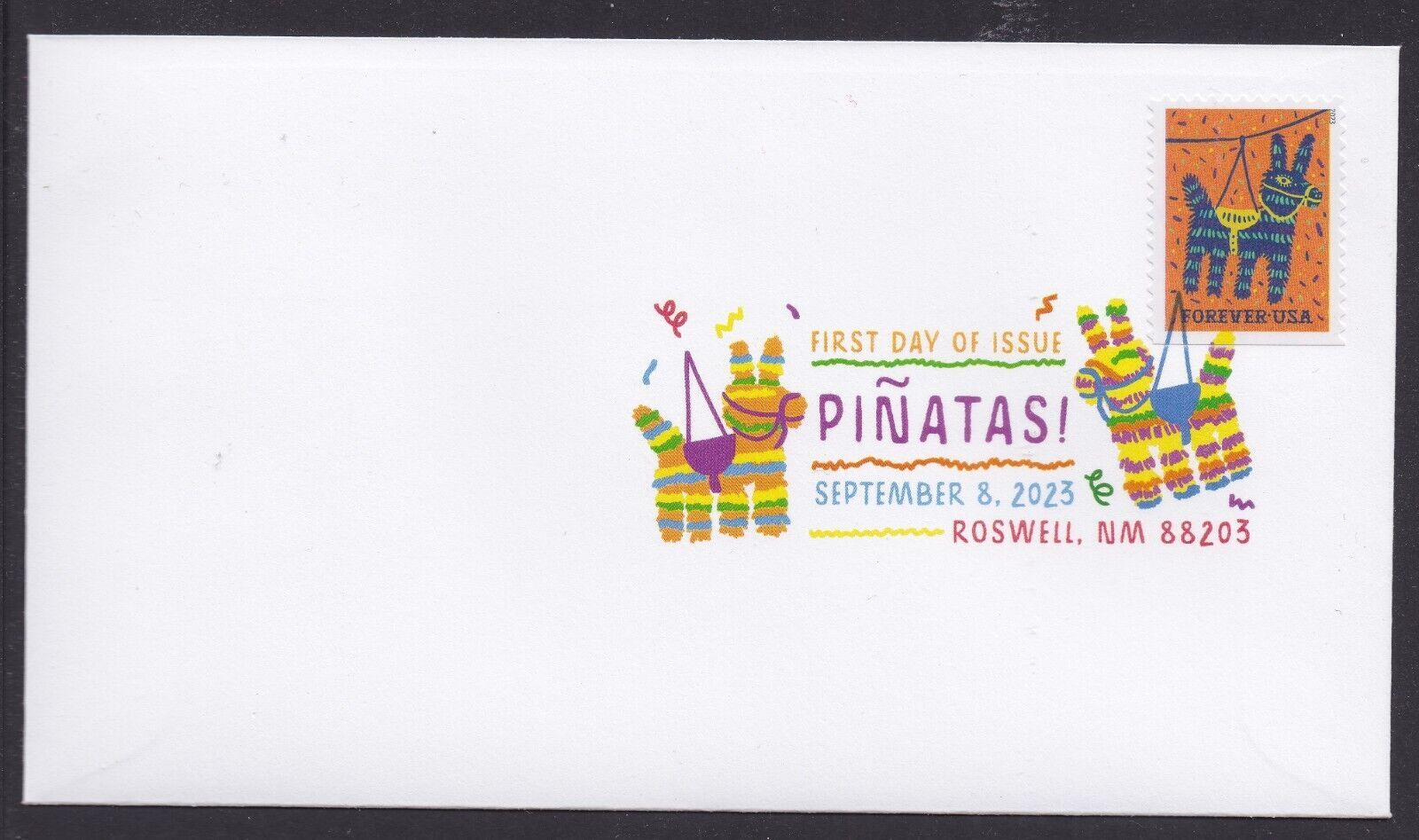 US 5815 Piñatas Pinatas Donkey orange DCP FDC 2023 | United States ...