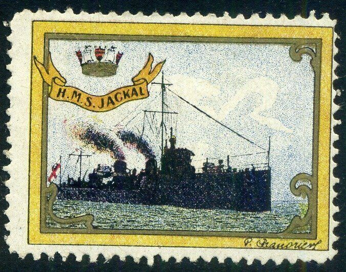 Cinderellas: England Great War Ships - HMS Jackal (Delandre) / HipStamp