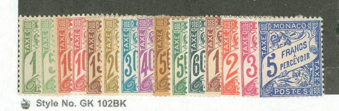 Monaco #J1-15A Unused | Europe - Monaco, Postage Due Stamp / HipStamp