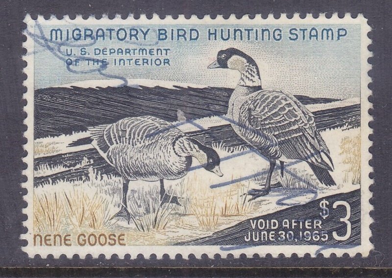US RW31 Used $3 1964 Hawaiian Nene Geese Duck Hunting Stamp | United ...