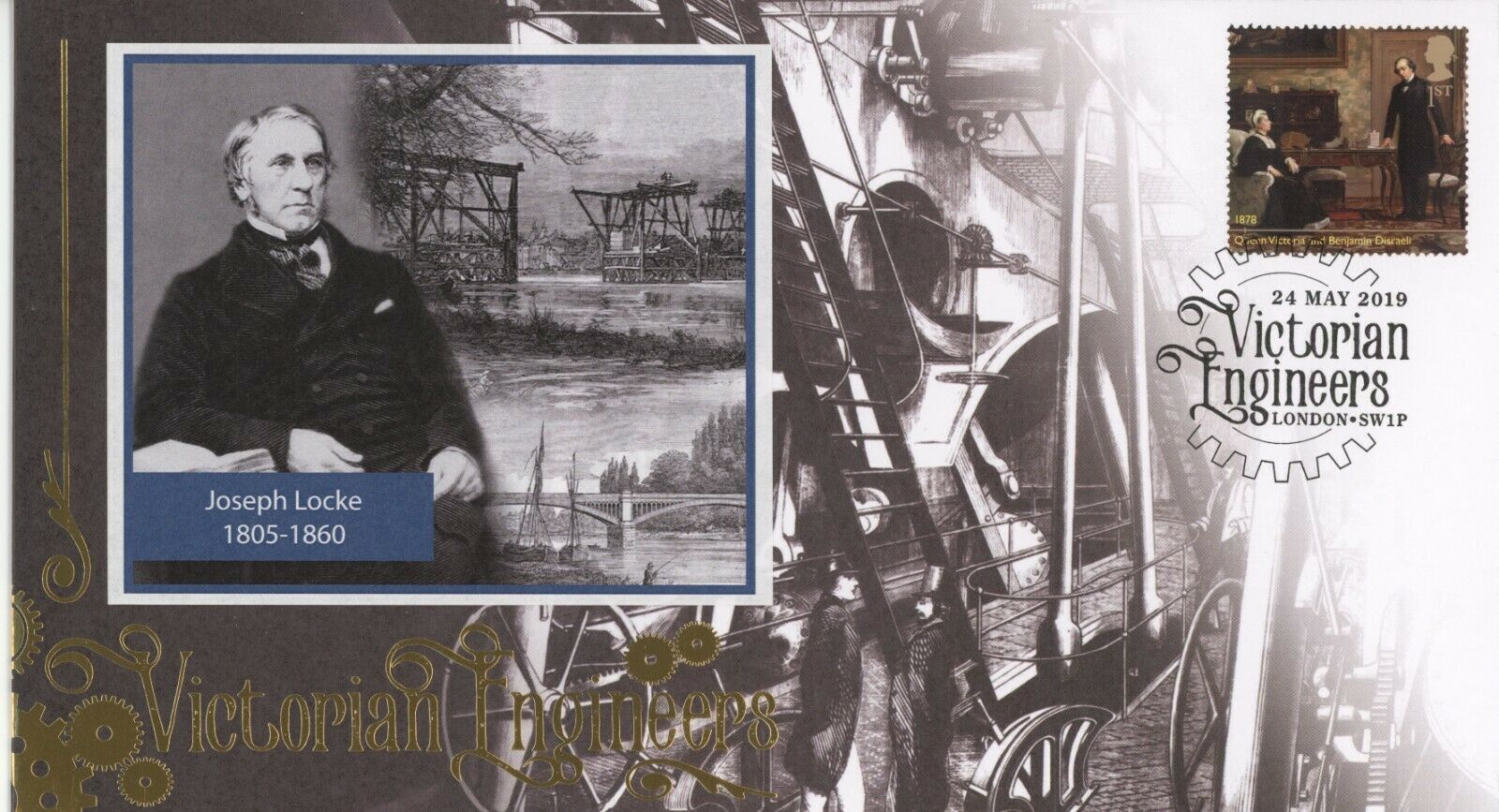 Buckingham Railway Cover 2019 Victorian Engineers : Joseph Locke ...