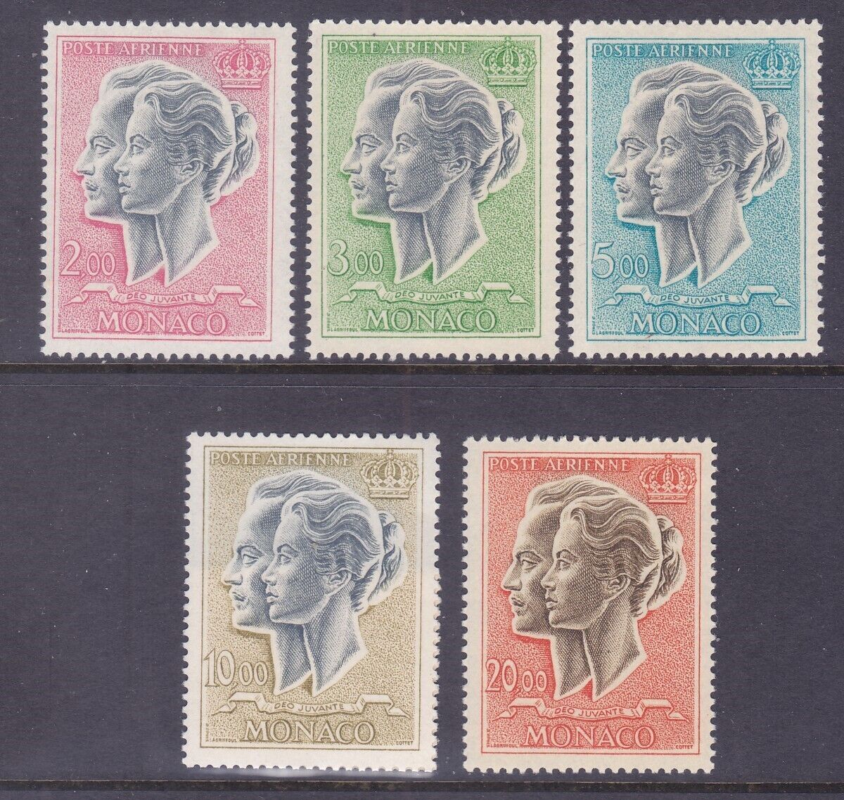 Monaco C69-72 MNH 1966-71 MNH Prince Rainier III & Princess Grace Full ...