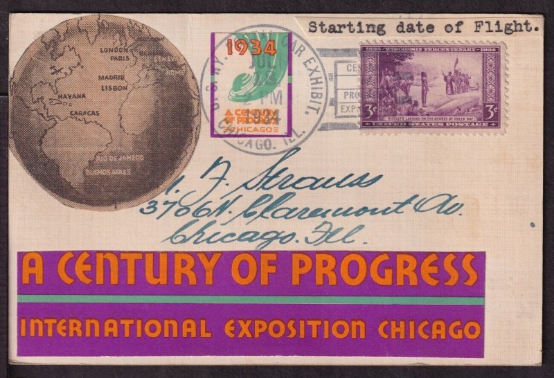 1934 Round-World Trip Sikorsky sesquiplane SIGNED all 5 of the crew ...