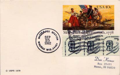 United States, Event, Wisconsin, Stamp Collecting, Fancy Cancels, Flags ...