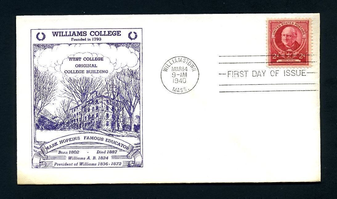 # 870 unaddressed First Day Cover with Williams College cachet - 3-14 ...