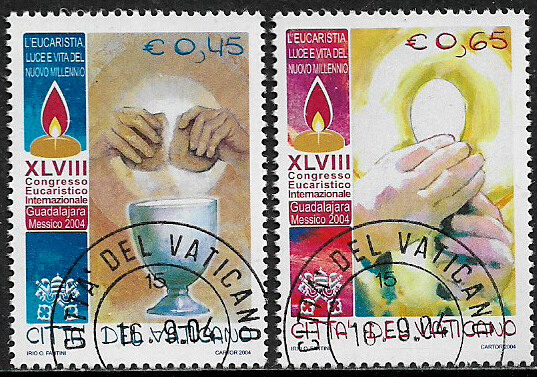 Vatican City #1284-5 Canceled Set - Eucharistic Congress | Europe ...