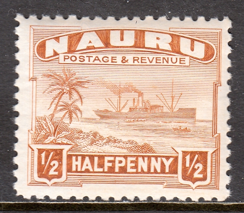 Nauru - Scott #17a - Glazed white paper, P11 - MH - CV $4.75 | Australia & Oceania - Nauru ...