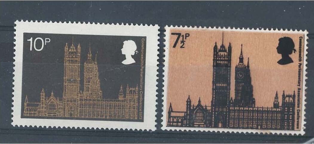 GB 1973 Parliament 10p complete mock-up proof of accepted design but ...