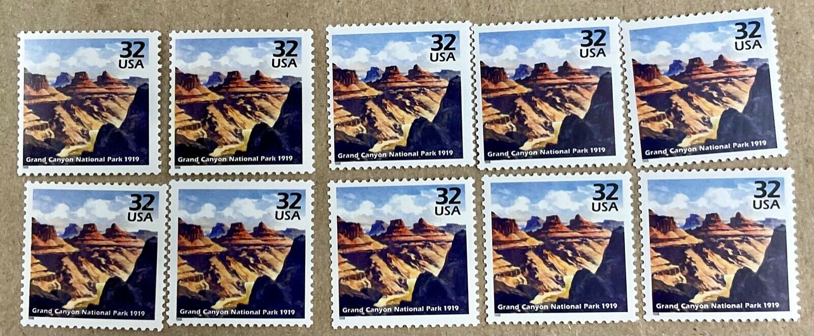 3183h Celebrate the Century 1910s 10 MNH 32 c stamps Grand Canyon ...