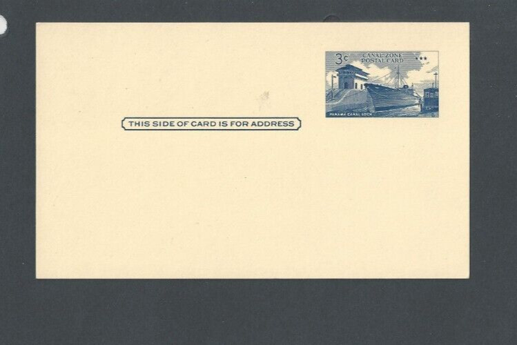 Canal Zone Postal Card UX12 3c Blue Mint | United States, Stamp / HipStamp