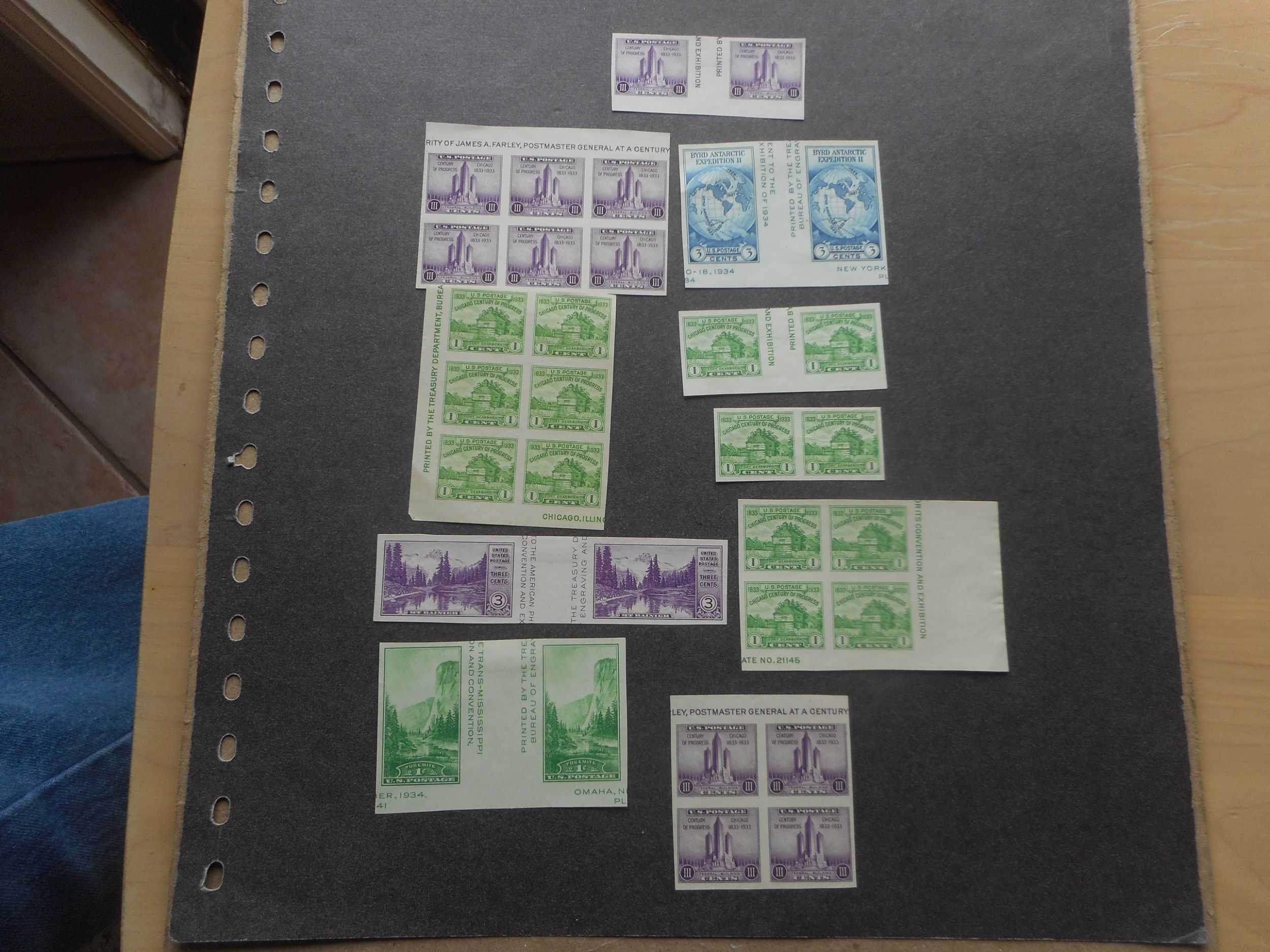 U.S. Collection of 10 Blocks & Pairs of the 766 & 767 Types | United ...