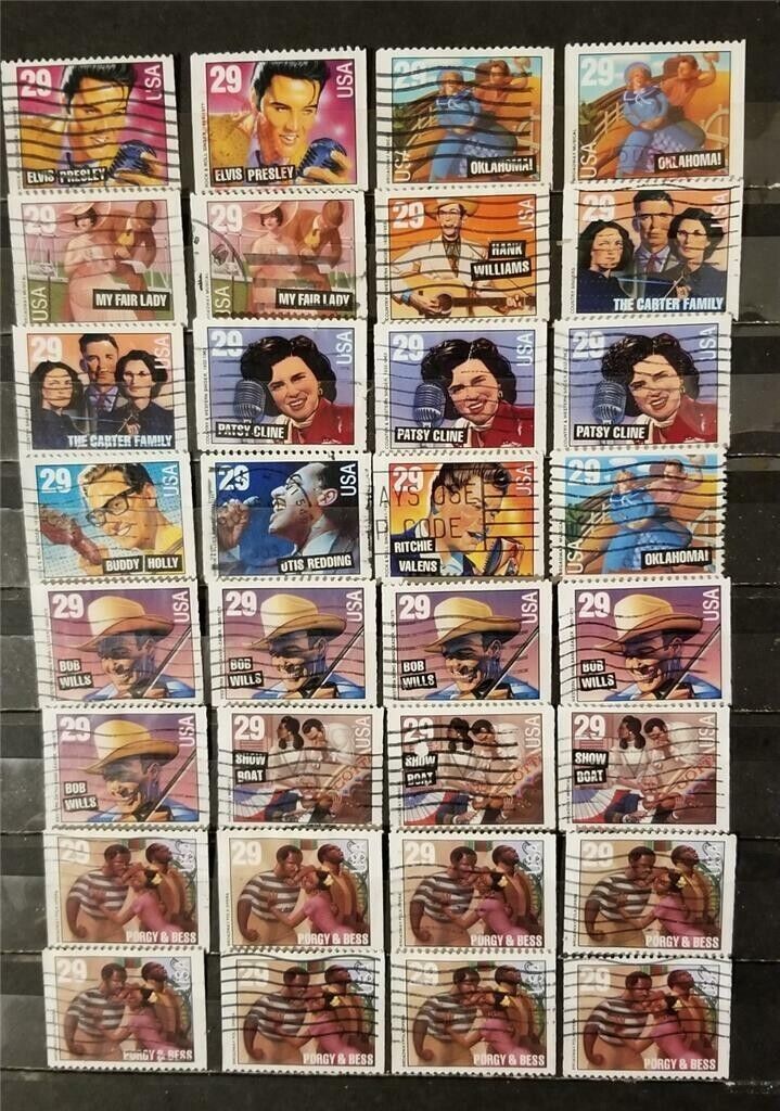 Singers Musicians Entertainers Modern Used US Postage Stamp Lot z5839 ...