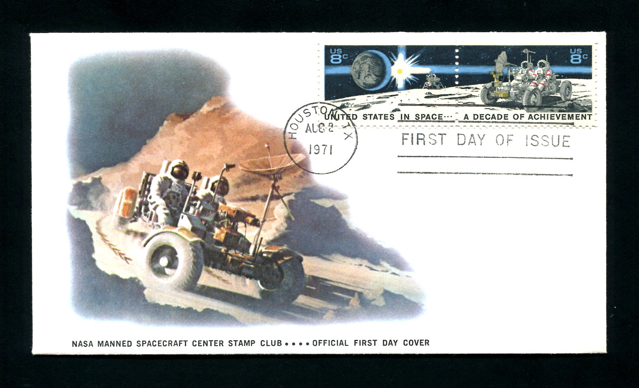 Sc. 1434-35 Space Achievement FDC - Manned Spacecraft Center SC ...