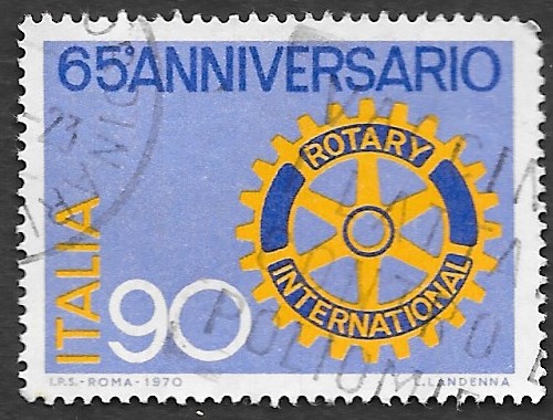 Italy Scott #1026 90c Rotary International (1970) used | Europe ...