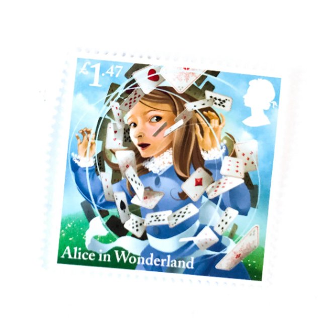 1 x Alice in Wonderland UNused GB Mint MNH Postage Stamp - A Pack of ...
