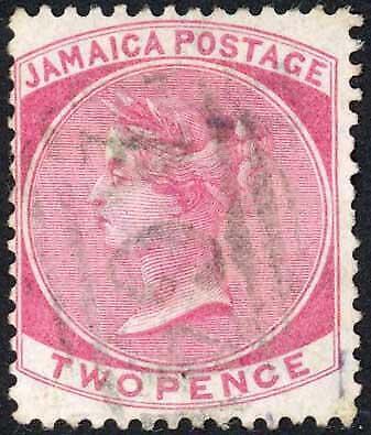 Jamaica SG9 2d Rose Wmk CC Port Antonio A64 Pmk | Caribbean - Jamaica ...