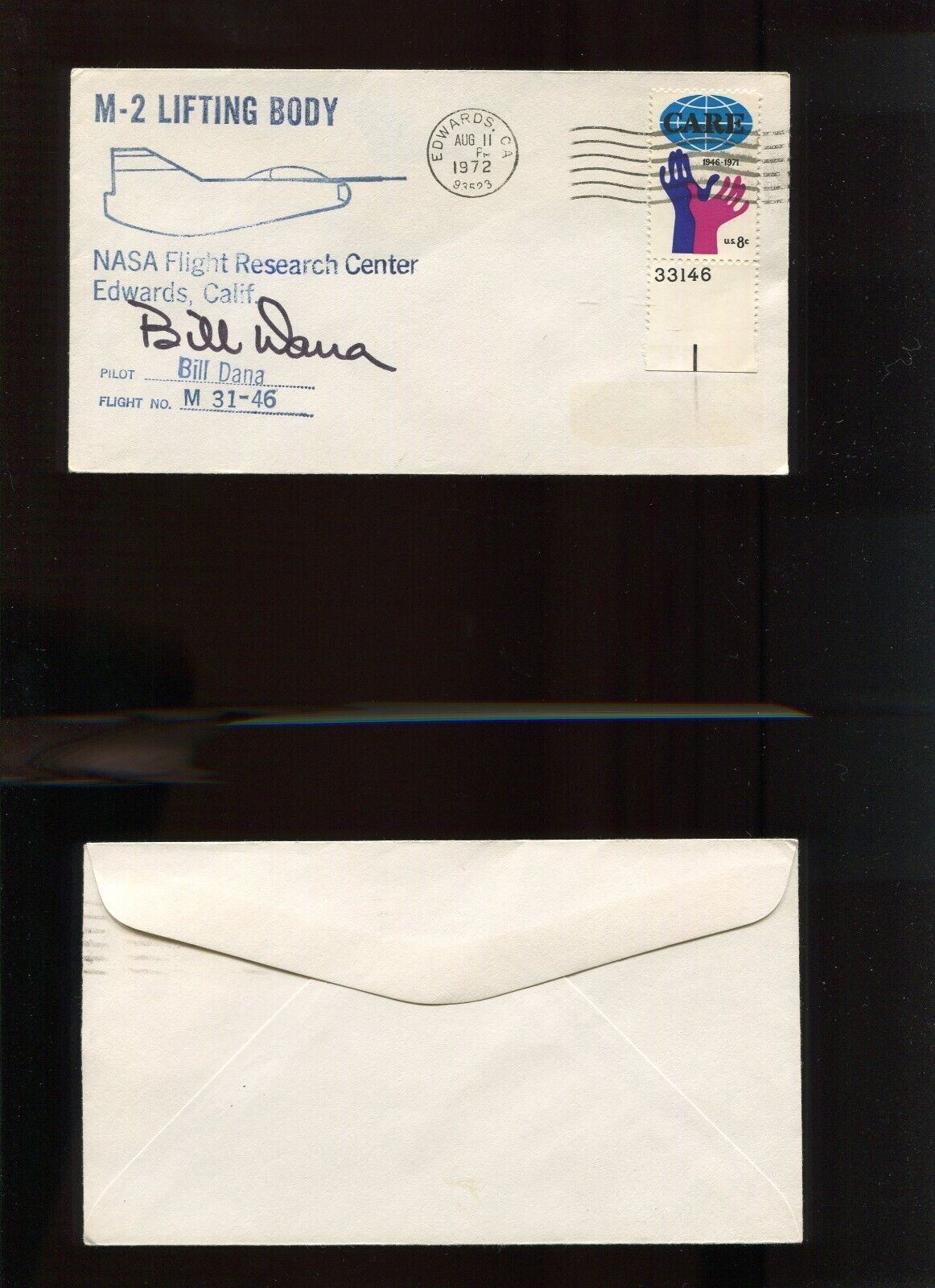 Pilot Bill Dana Signed Nasa M2/F3 Lifting Body Flight M31-46 Cover ...
